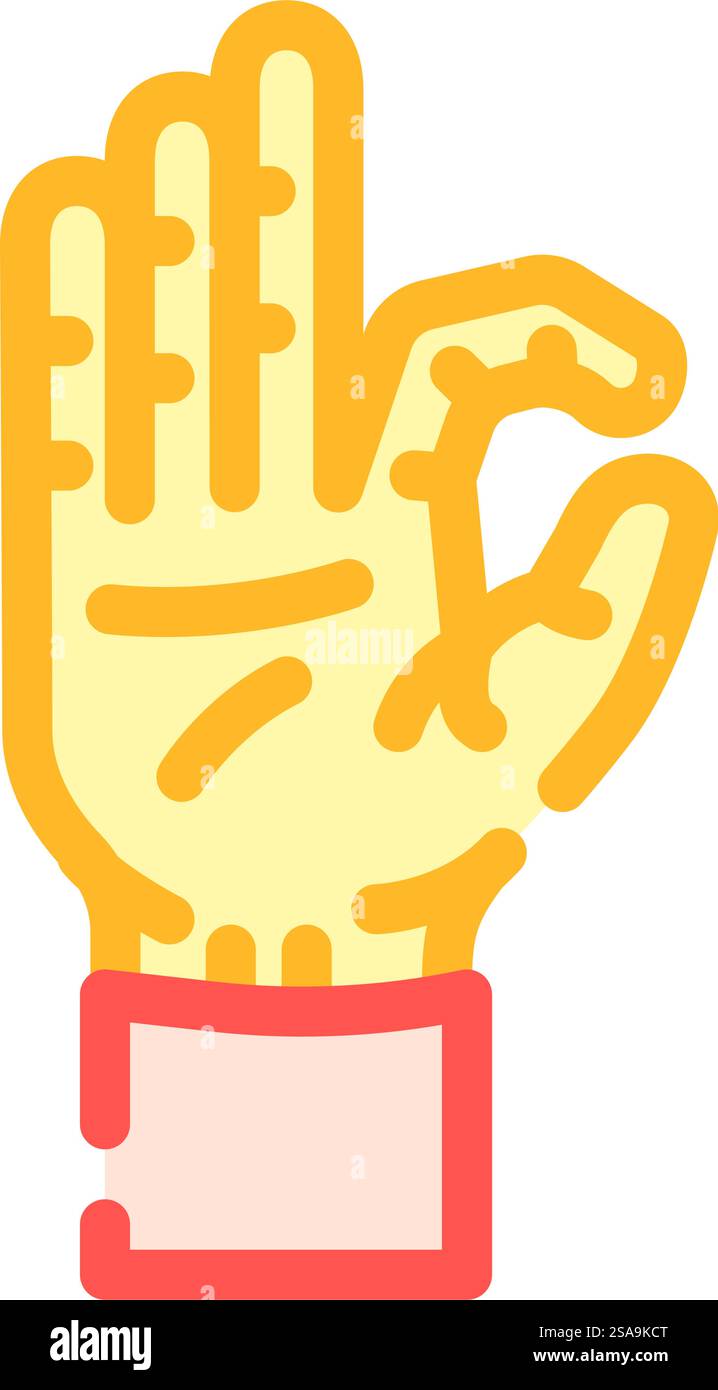 buddha hand gesture mudra color icon vector. buddha hand gesture mudra ...