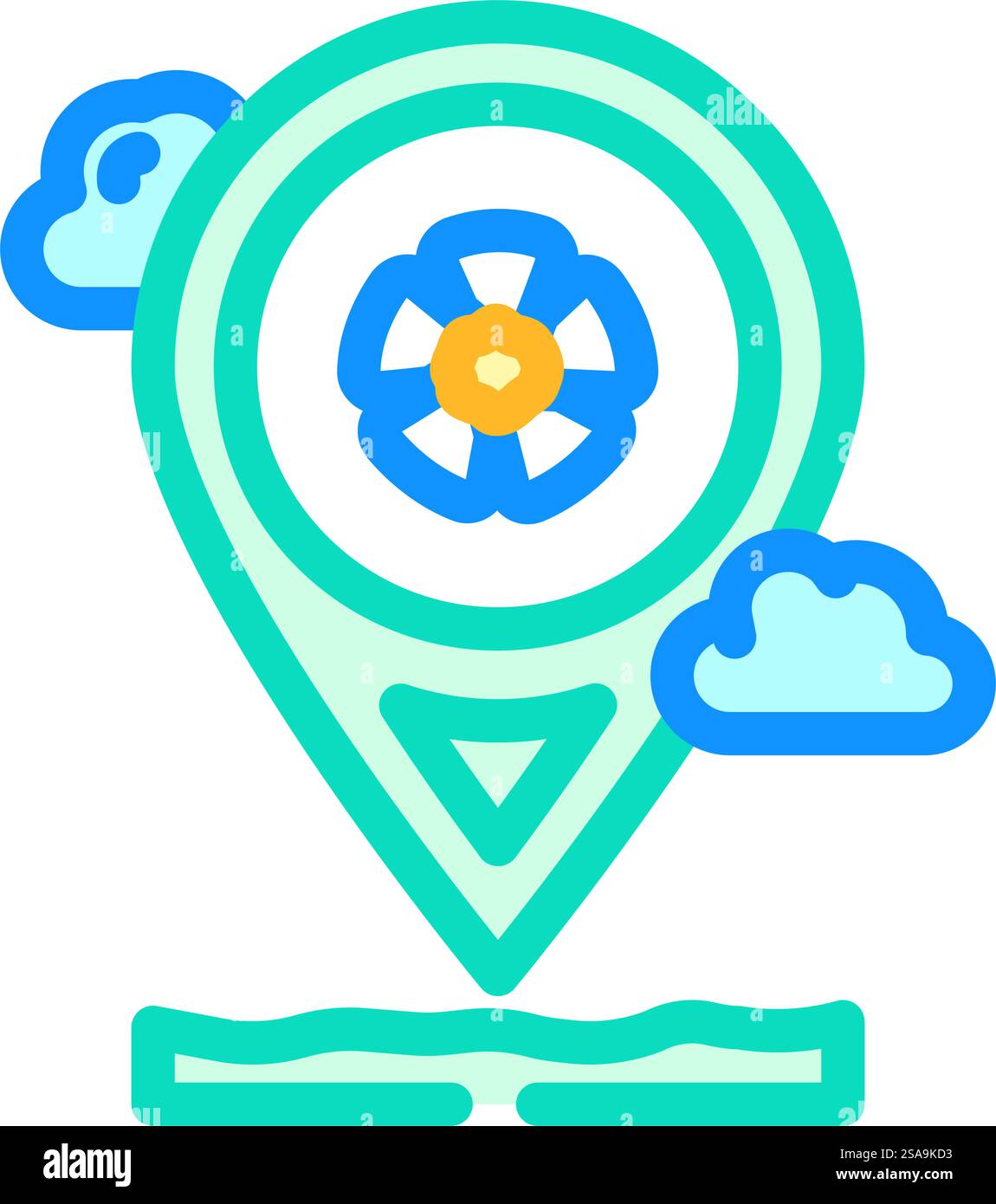 locally sourced materials sustainable fashion color icon vector ...