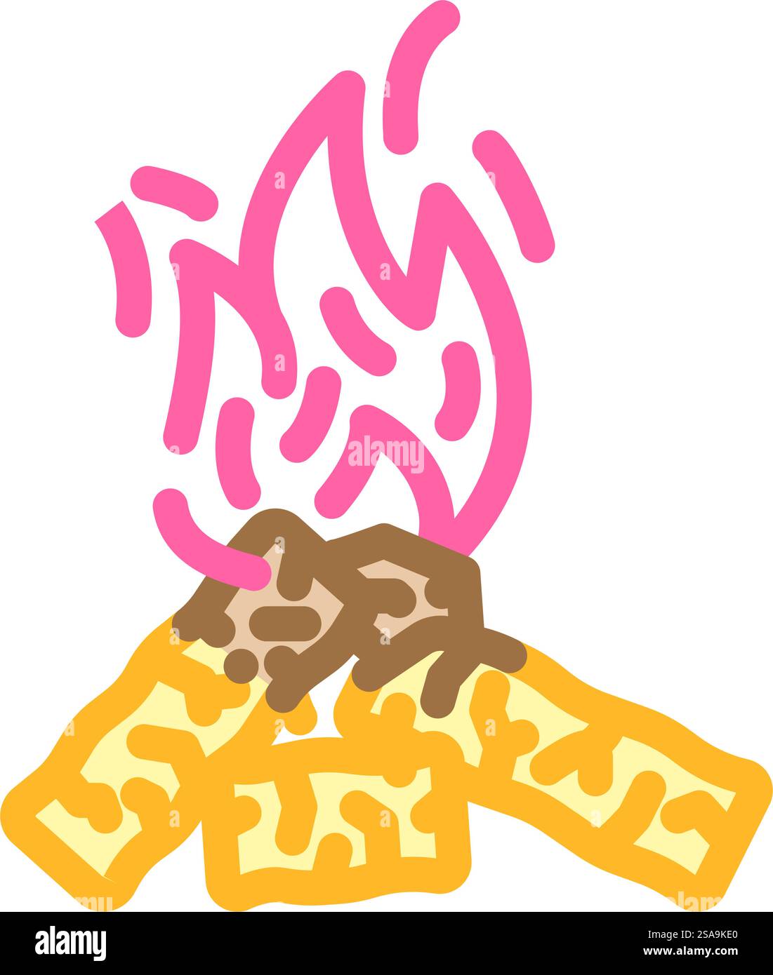 energy wood pellets color icon vector. energy wood pellets sign ...