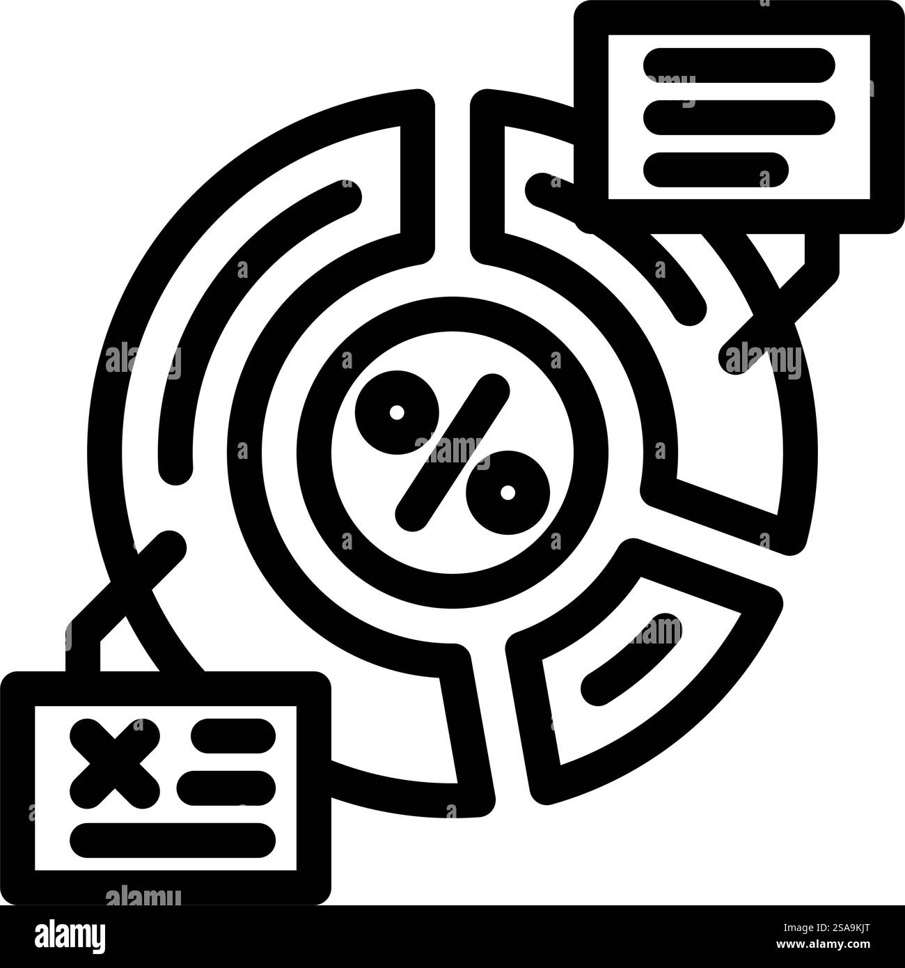 resource allocation business process line icon vector. resource ...