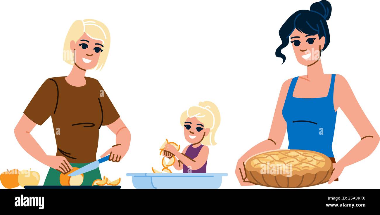 dessert baking apple pie vector. tart homemade, sweet top, fruit ...