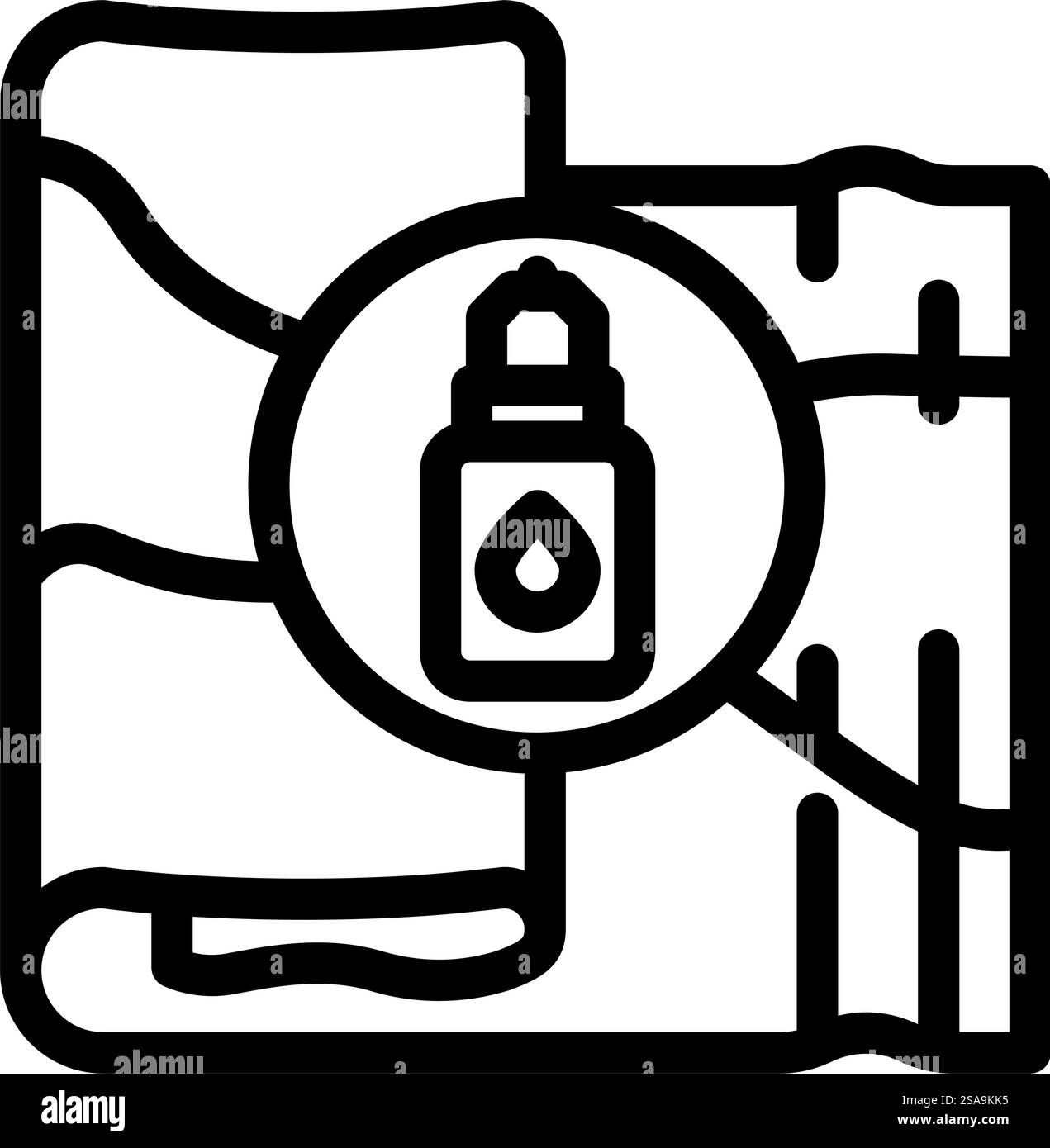 low impact dyes sustainable fashion line icon vector. low impact dyes ...