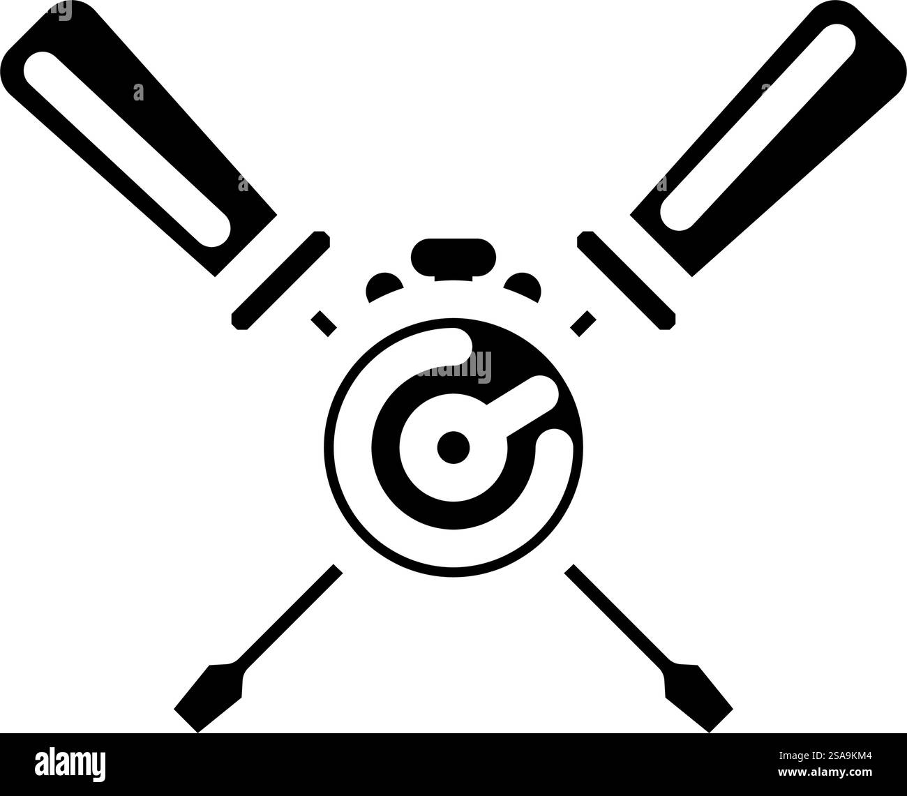 quick assembly product label caution glyph icon vector. quick assembly ...