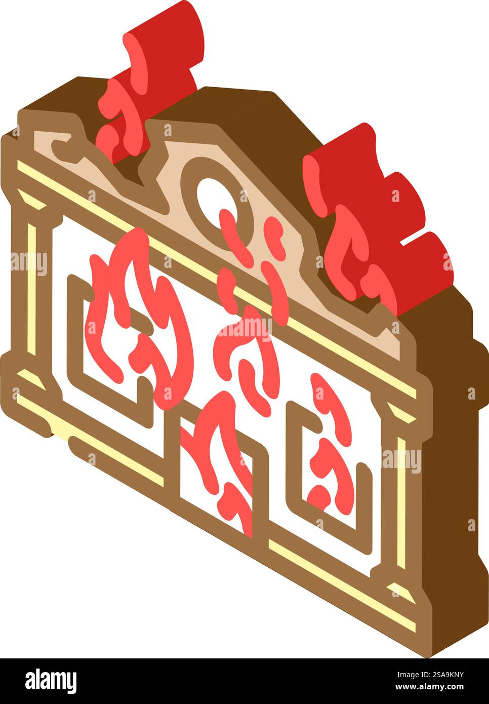 economy bank building isometric icon vector. economy bank building sign ...