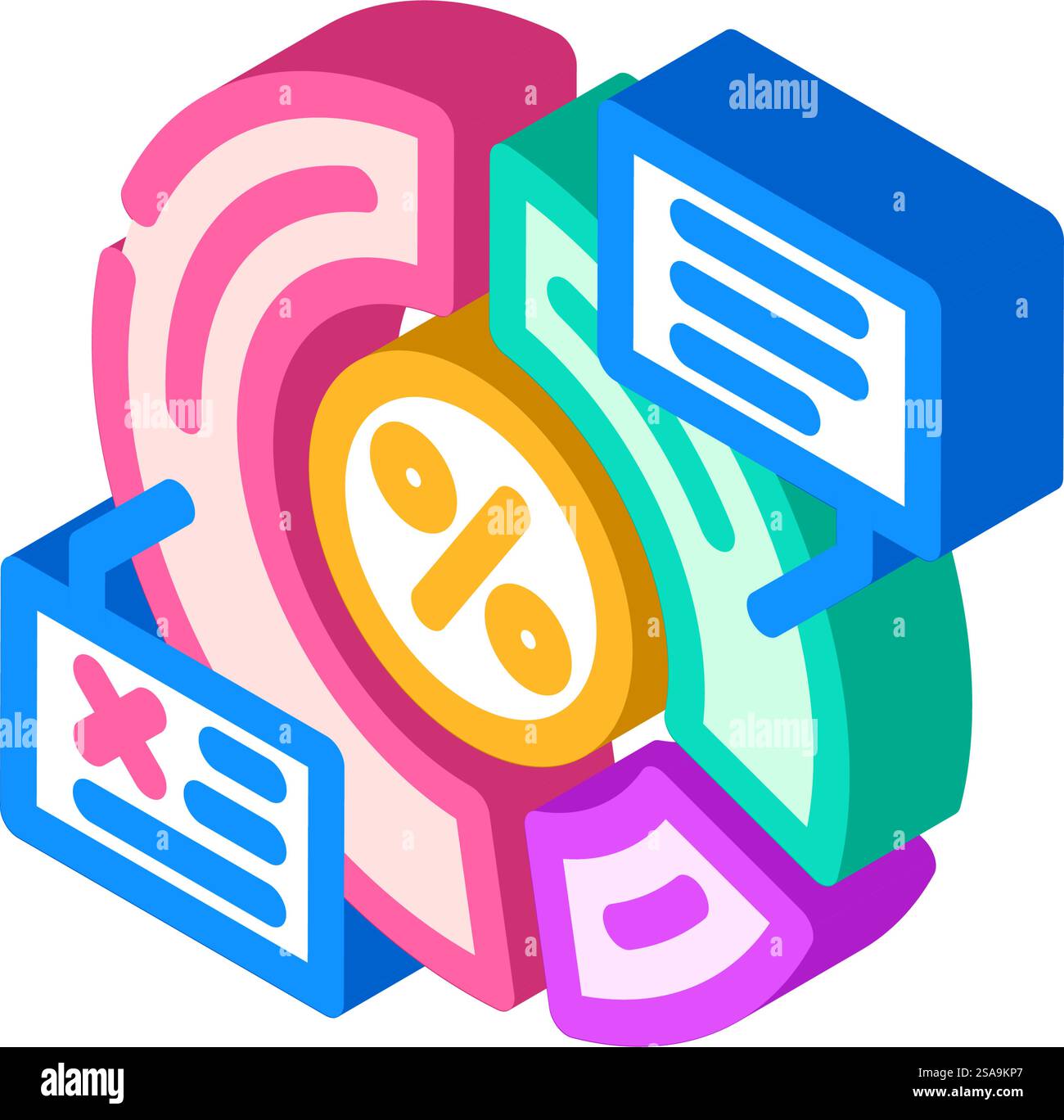 resource allocation business process isometric icon vector. resource allocation business process ...