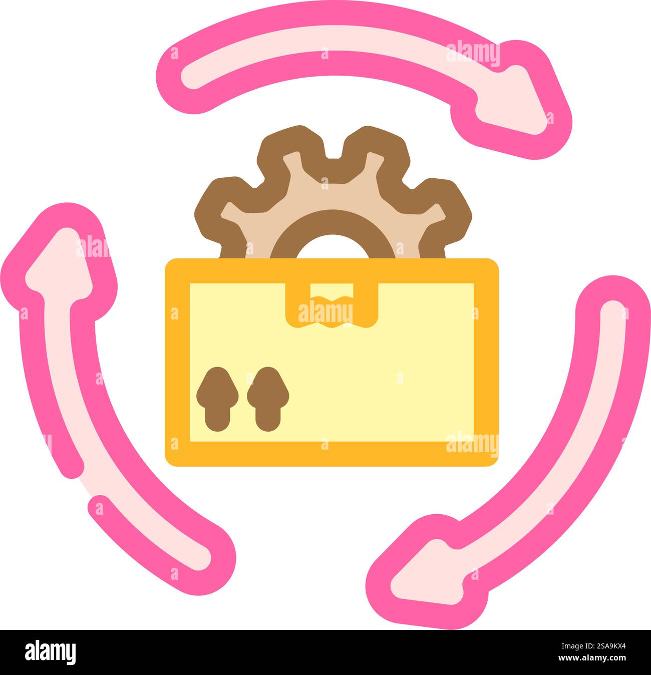 inventory management business process color icon vector. inventory management business process ...