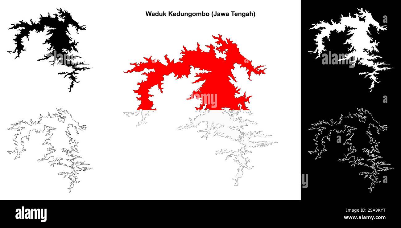 Blank waduk kedungombo map hi-res stock photography and images - Alamy