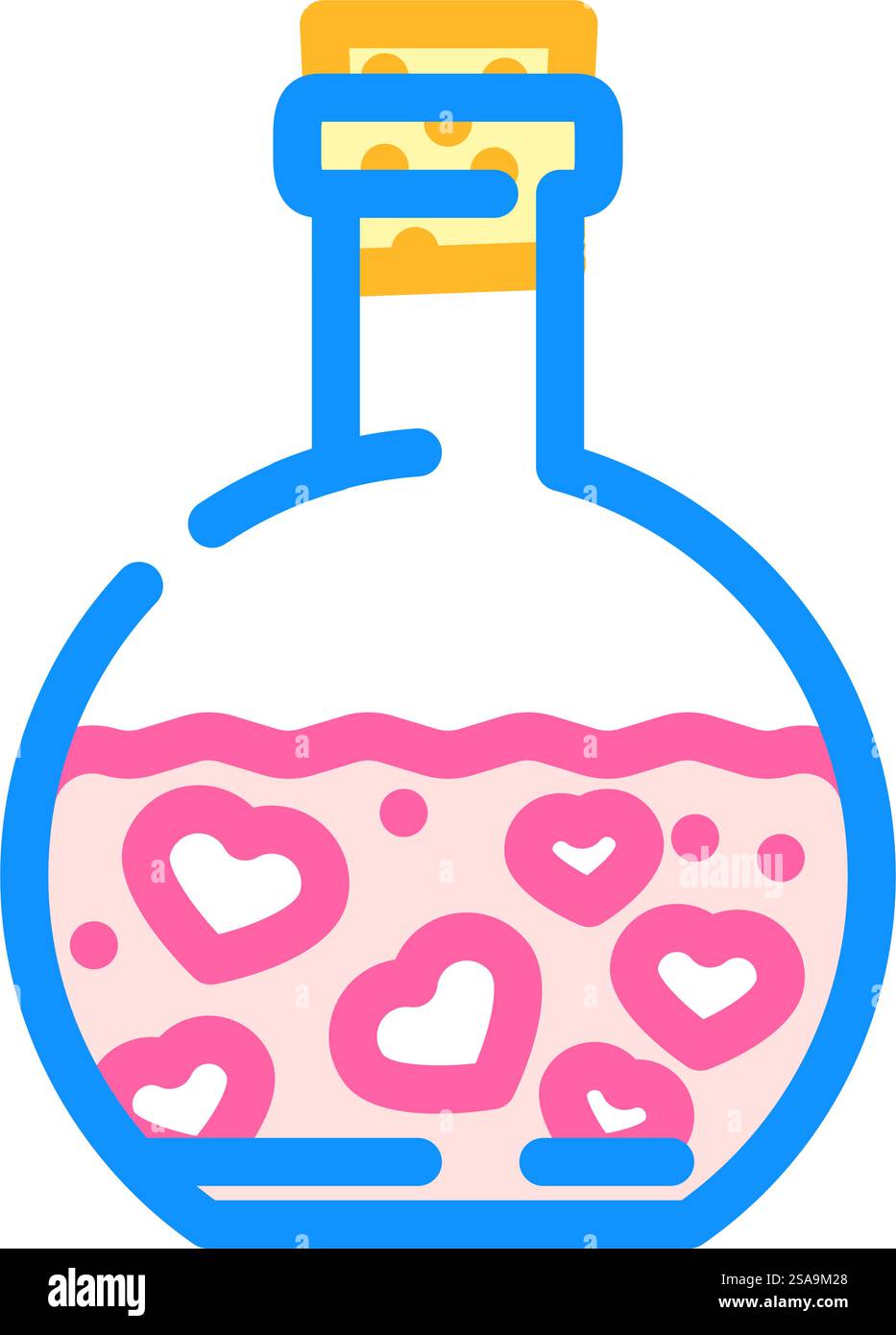 love potion color icon vector. love potion sign. isolated symbol ...