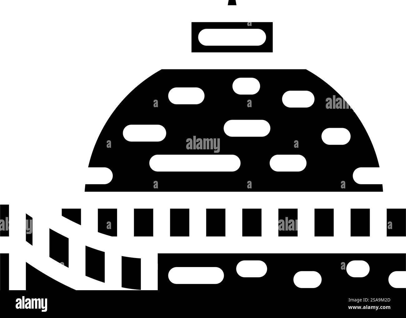 stupa monument buddhism glyph icon vector. stupa monument buddhism sign ...