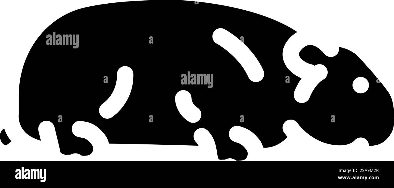 hamster standing pet glyph icon vector. hamster standing pet sign ...