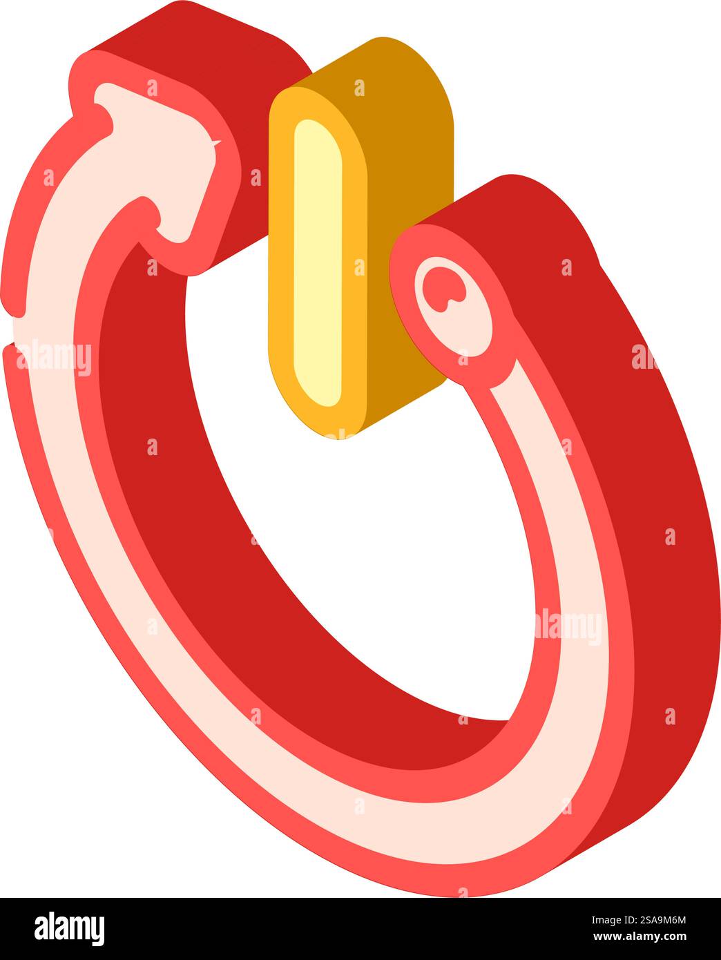 automatic shut down product label caution isometric icon vector ...