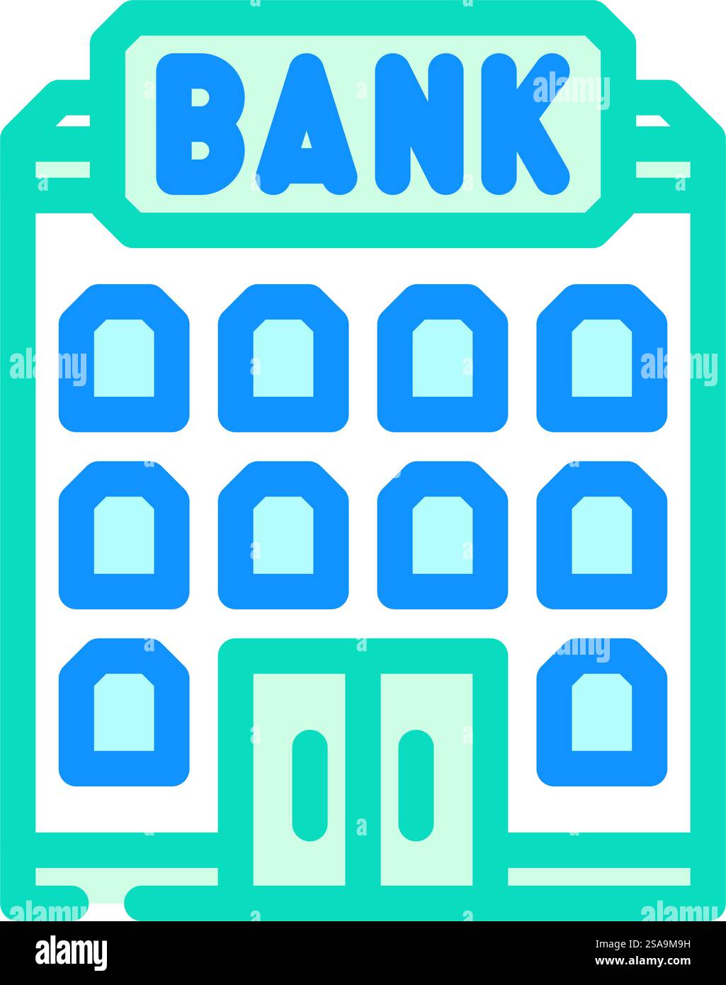transfer bank building color icon vector. transfer bank building sign ...