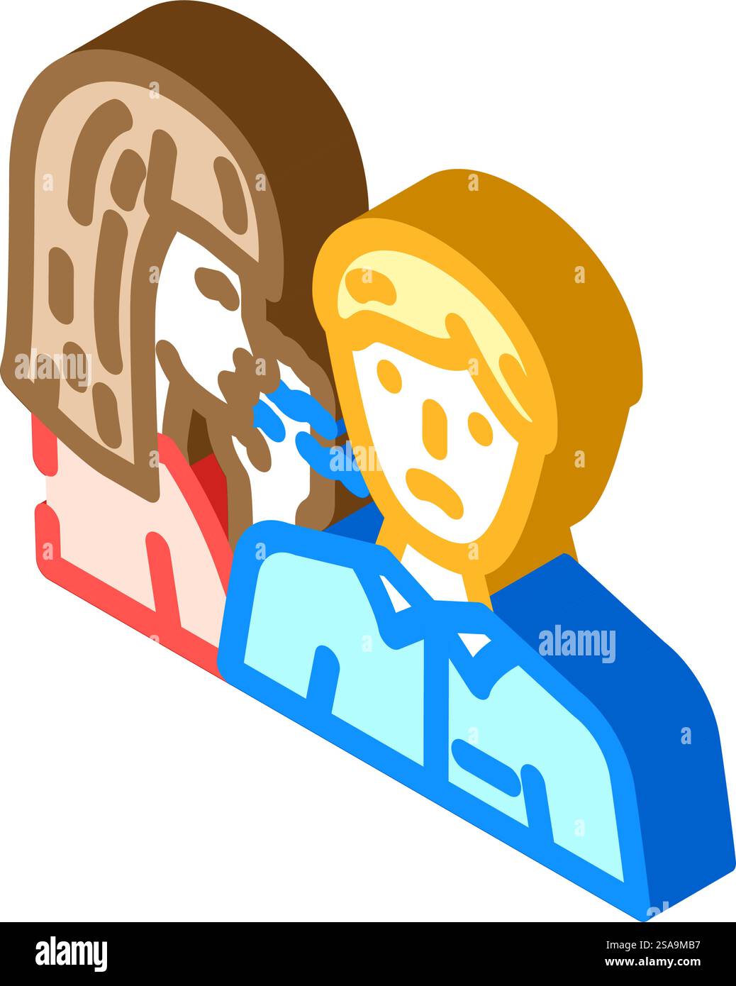 hearsay evidence crime isometric icon vector. hearsay evidence crime ...