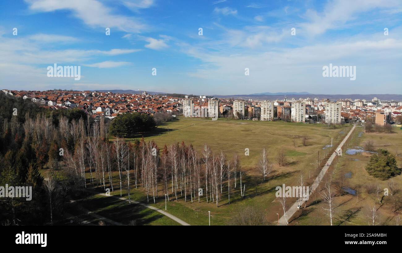 Aerial view park landscape complex hi-res stock photography and images ...