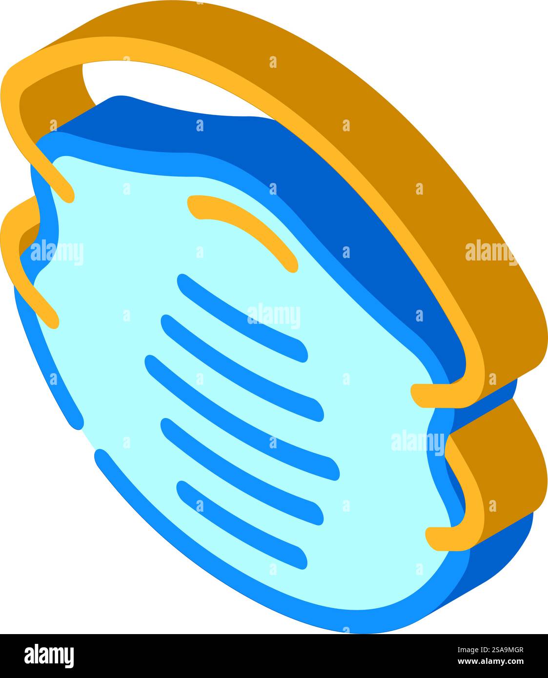 n95 mask ppe protective equipment isometric icon vector. n95 mask ppe ...