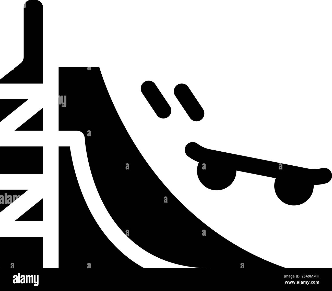 skatepark skate sport glyph icon vector. skatepark skate sport sign ...