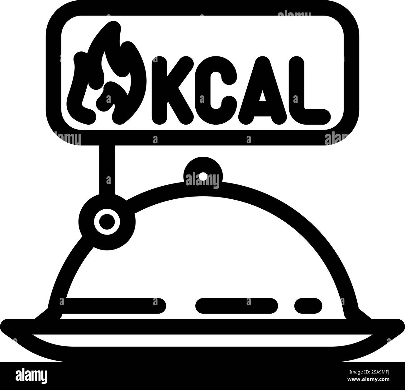 caloric intake obesity overweight line icon vector. caloric intake ...