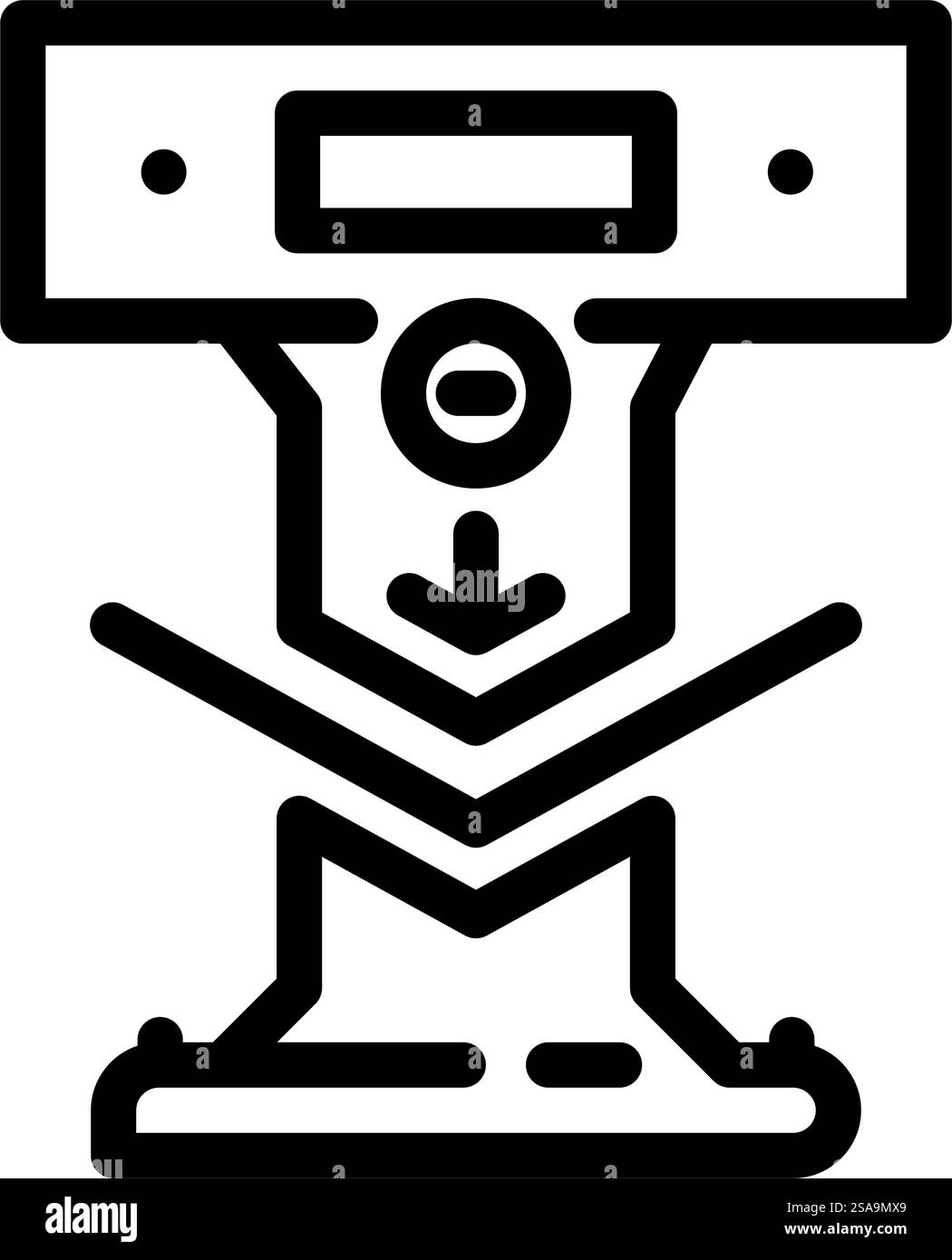 free bending label product caution line icon vector. free bending label ...