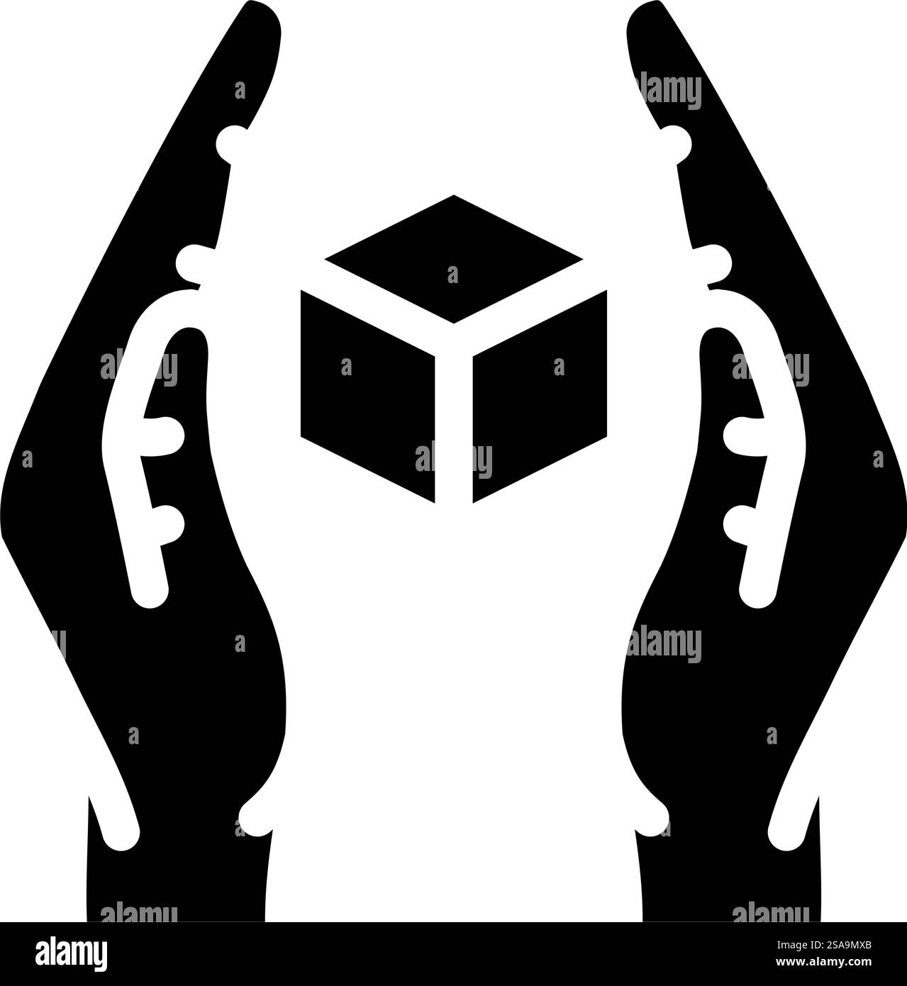 handle with care product label warning glyph icon vector. handle with ...