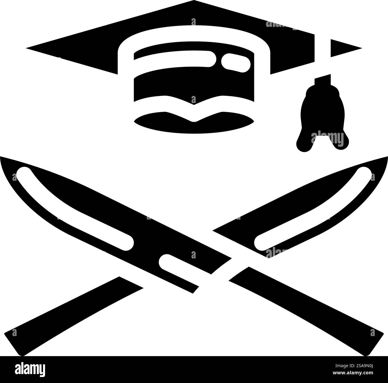 culinary school restaurant chef glyph icon vector. culinary school ...