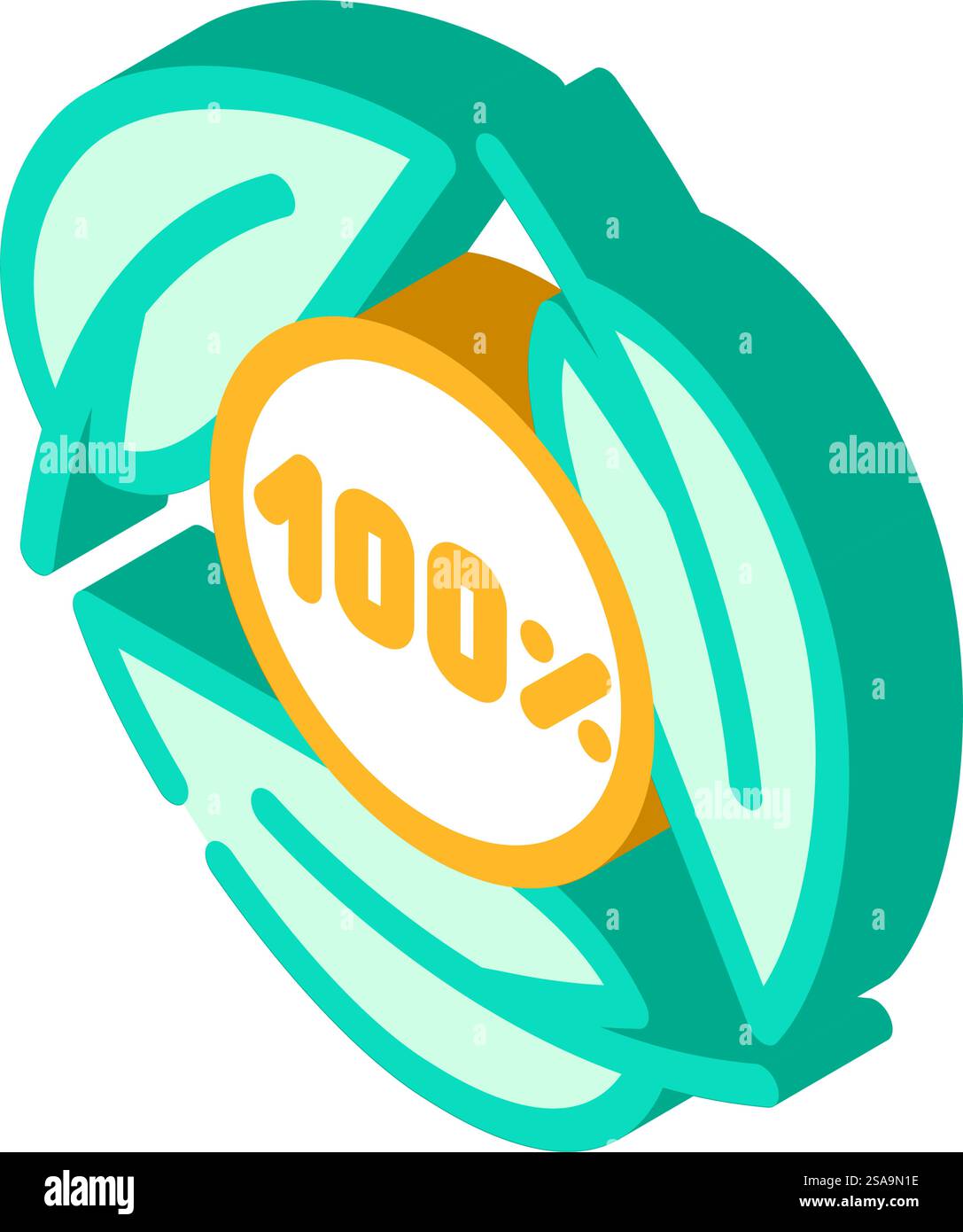 biodegradable product label warning isometric icon vector ...