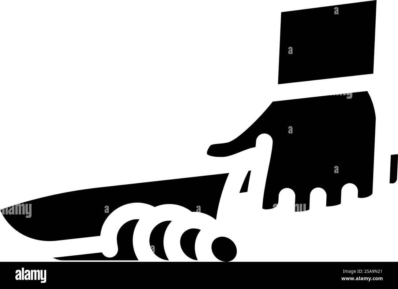 knife skills restaurant chef glyph icon vector. knife skills restaurant ...