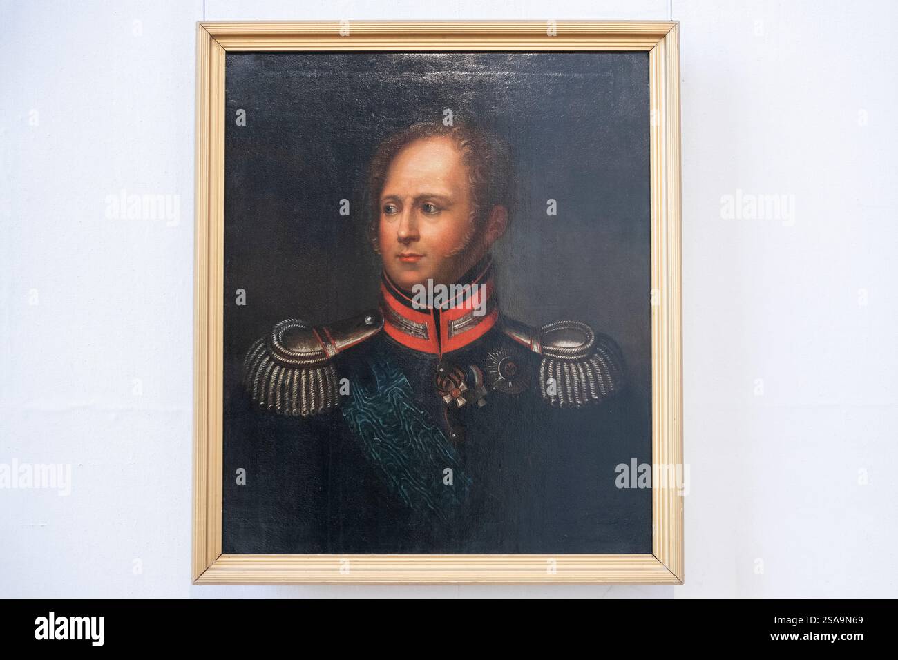 RYBINSK, RUSSIA - JANUARY 05, 2025: Portrait of the Russian Emperor ...