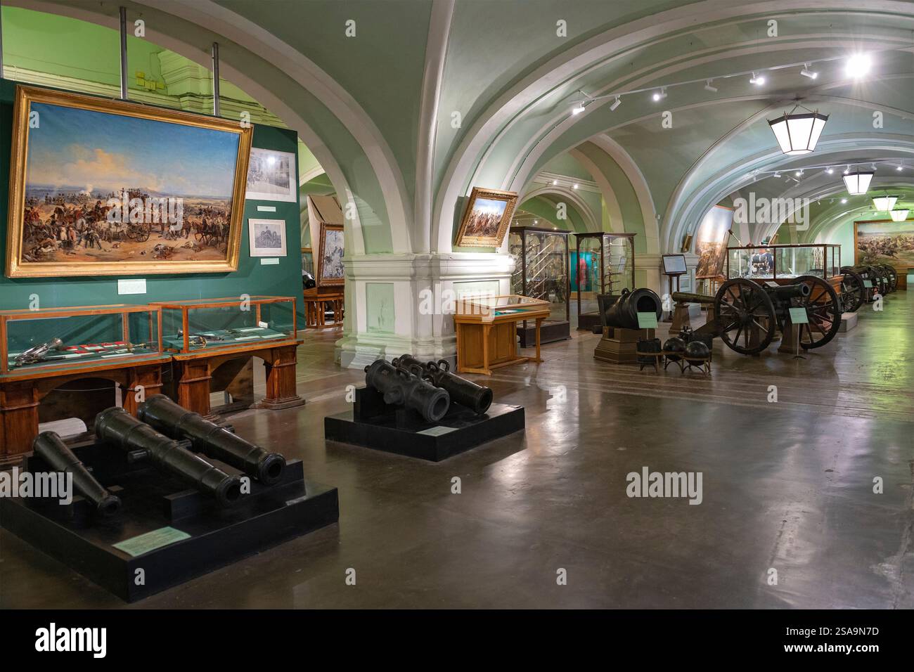 SAINT PETERSBURG, RUSSIA - JANUARY 24, 2025: In one of the halls of the ...