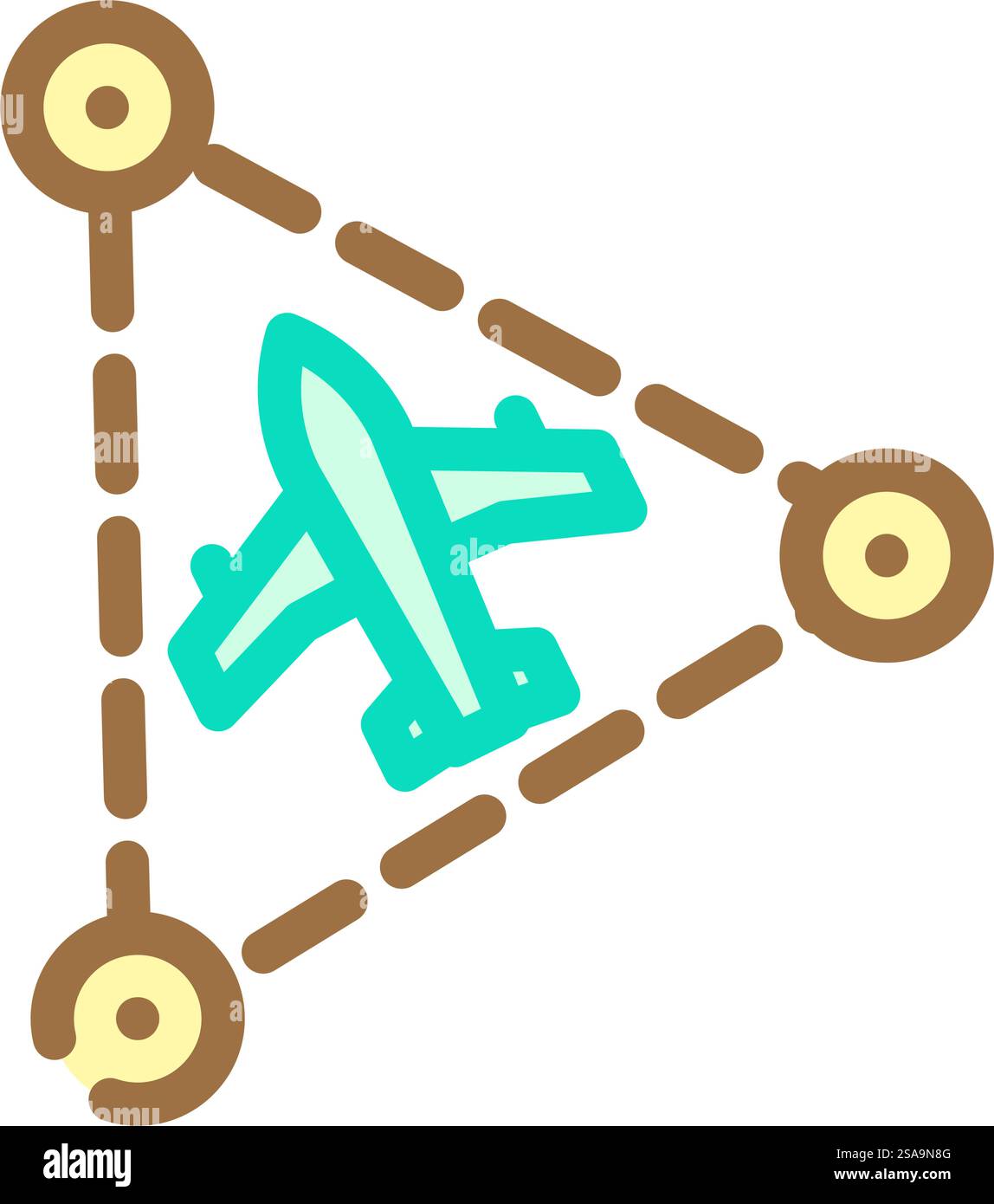 the bermuda triangle unsolved mystery color icon vector. the bermuda triangle unsolved mystery ...