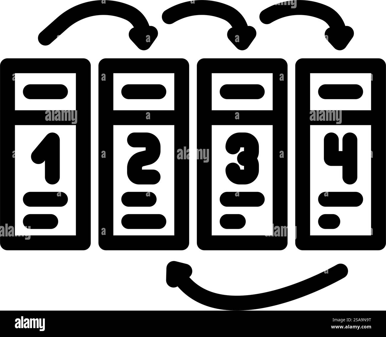 succession planning business process line icon vector. succession ...