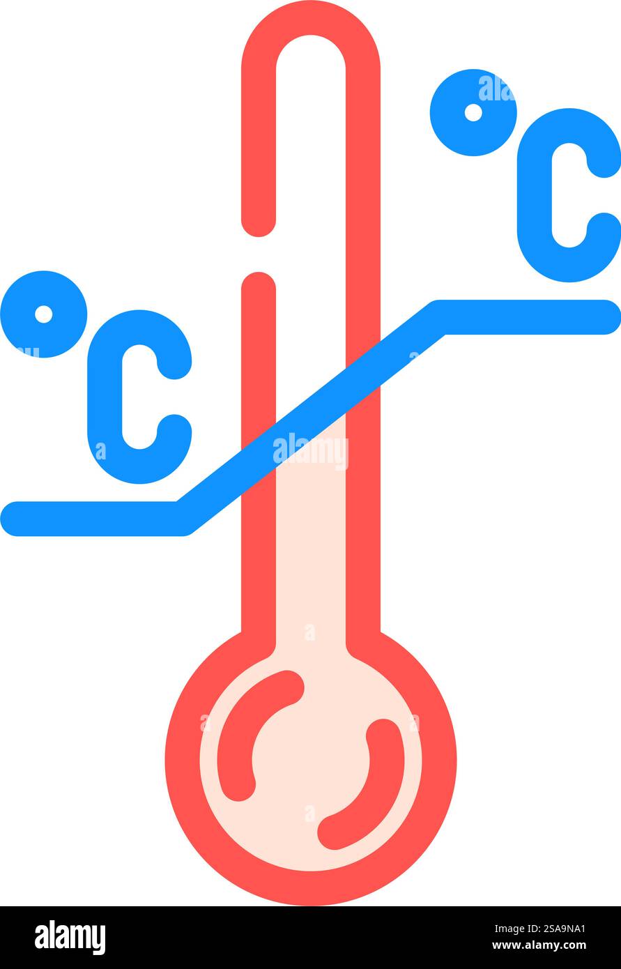 temperature sensitive product label warning color icon vector ...