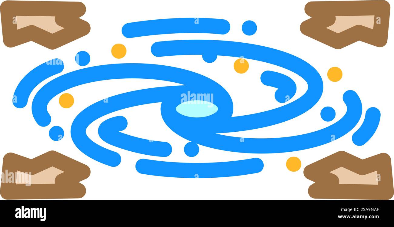 dark energy unsolved mystery color icon vector. dark energy unsolved ...