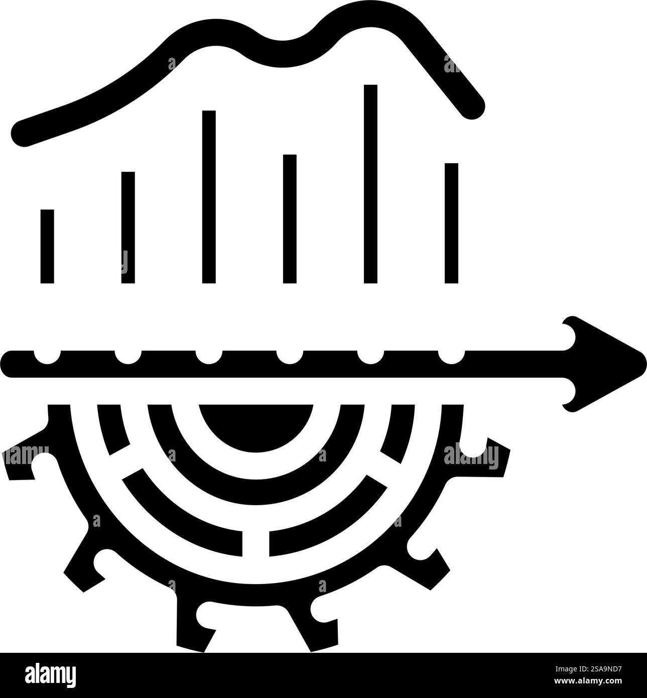 organizational development business process glyph icon vector ...