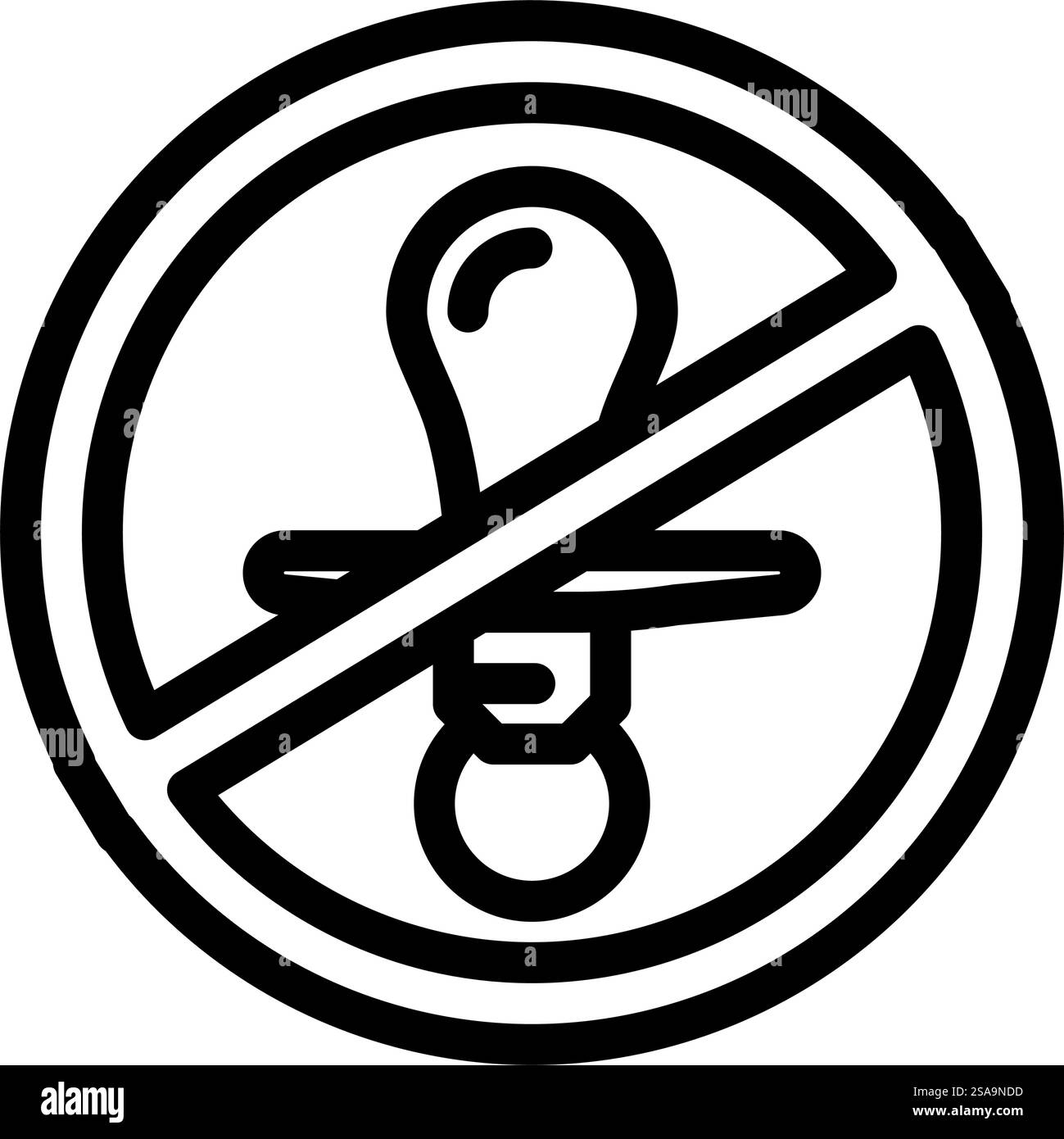 age prevent product label caution line icon vector. age prevent product ...