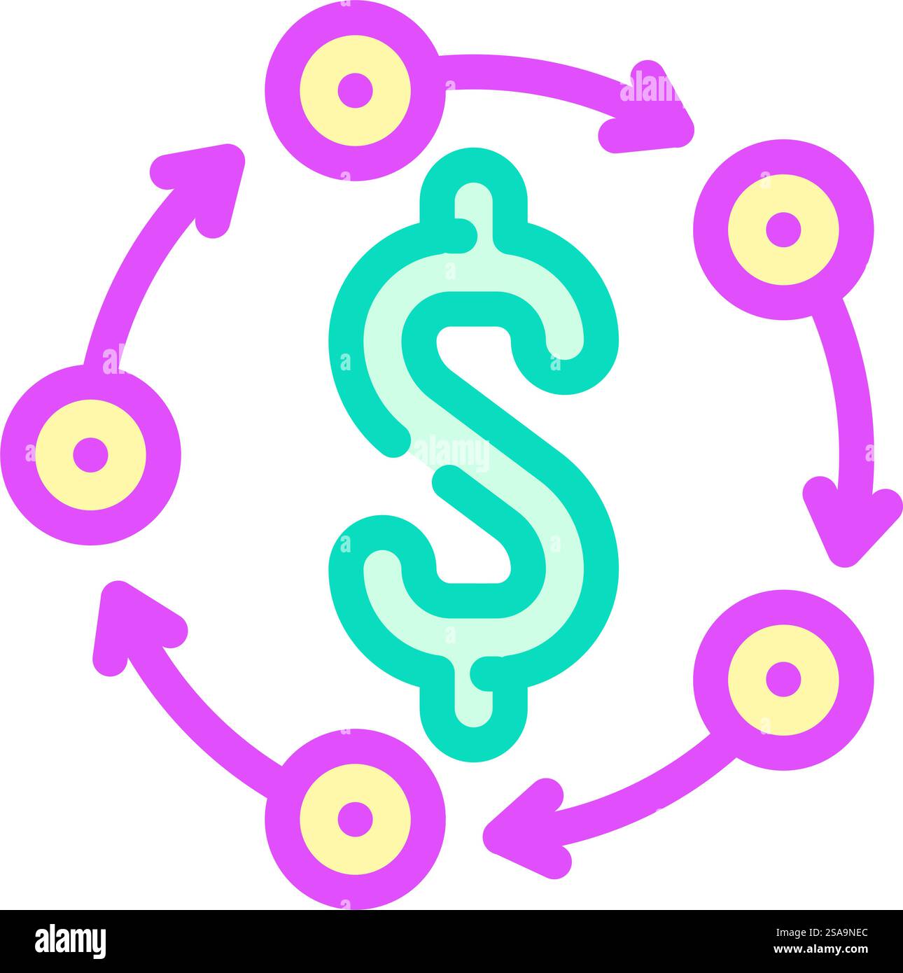 business continuity process color icon vector. business continuity ...