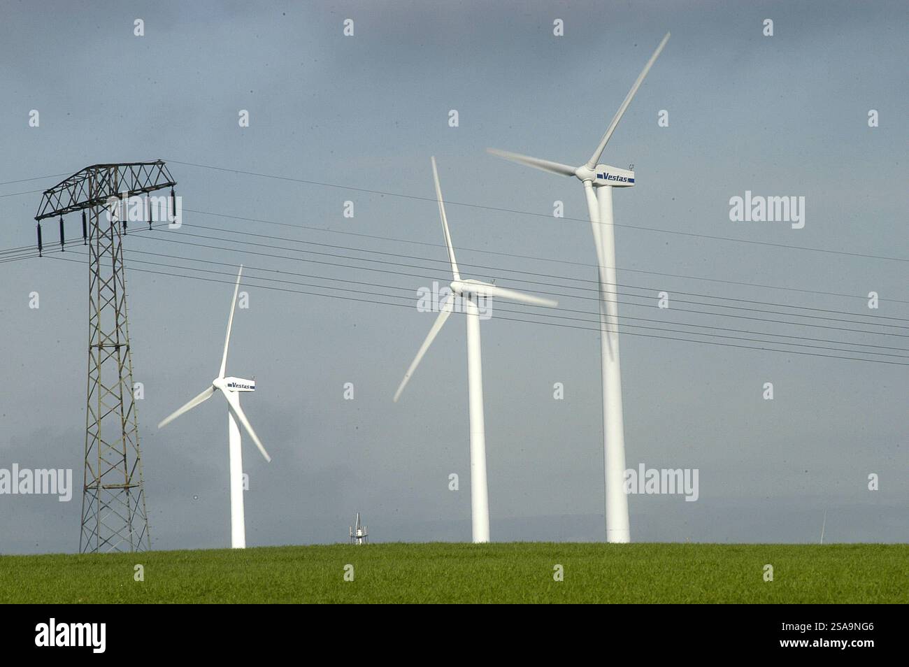 Deutschland, Baden Württemberg, Windkraftanalge der Firma Vestas aus ...