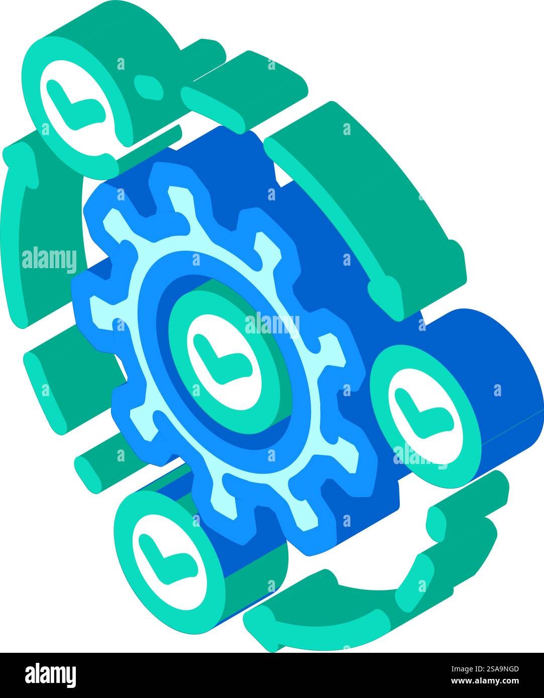 implementation business process isometric icon vector. implementation business process sign ...