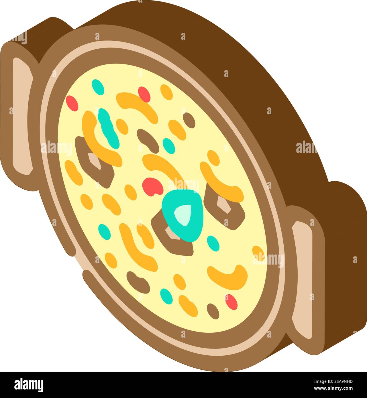 making homemade soup autumn isometric icon vector. making homemade soup ...