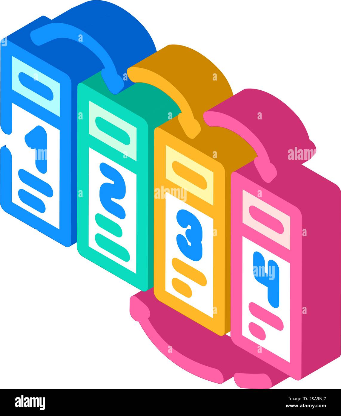 succession planning business process isometric icon vector. succession ...
