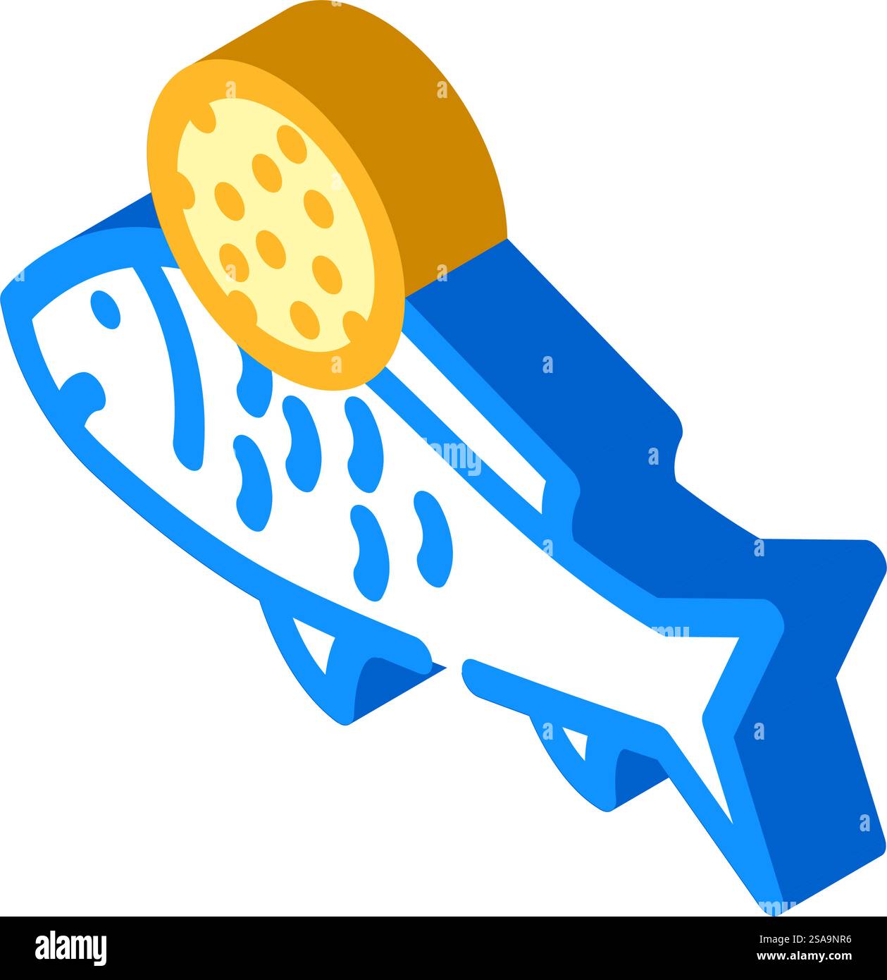 fish allergen free product food isometric icon vector. fish allergen ...