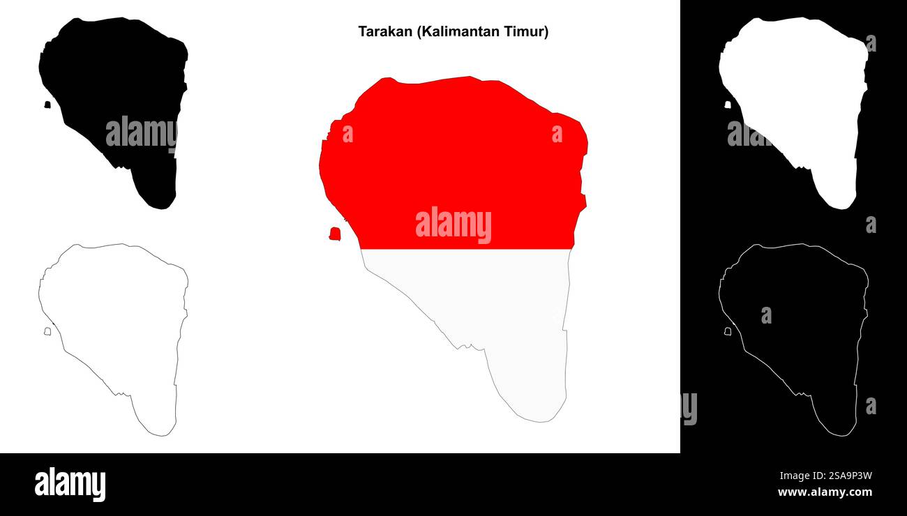 Blank tarakan map hi-res stock photography and images - Alamy