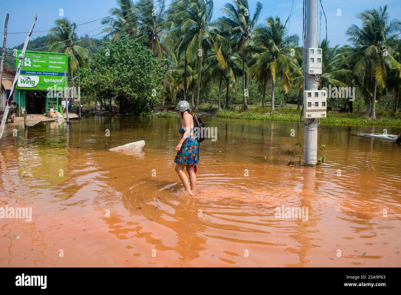Preak Svay Village, Koh Rong Island, Cambodia, January 28, 2025 The ...