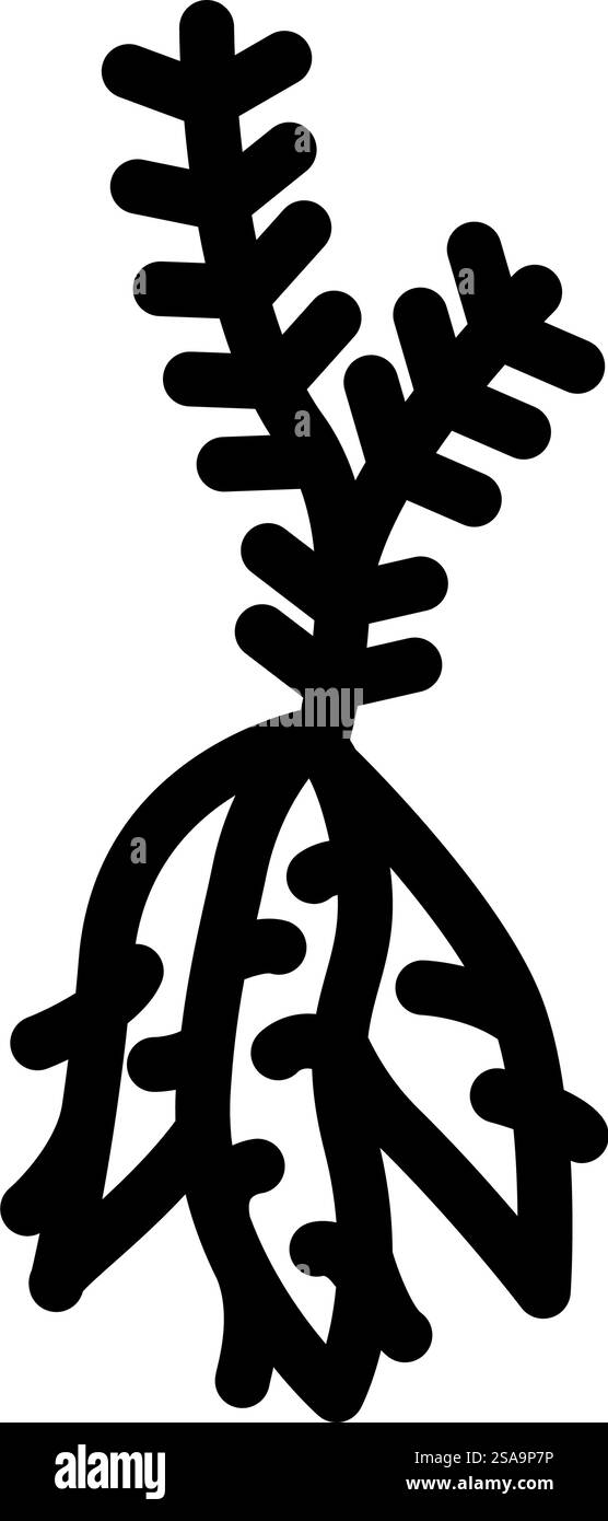 shatavari ayurvedic herb line icon vector. shatavari ayurvedic herb ...