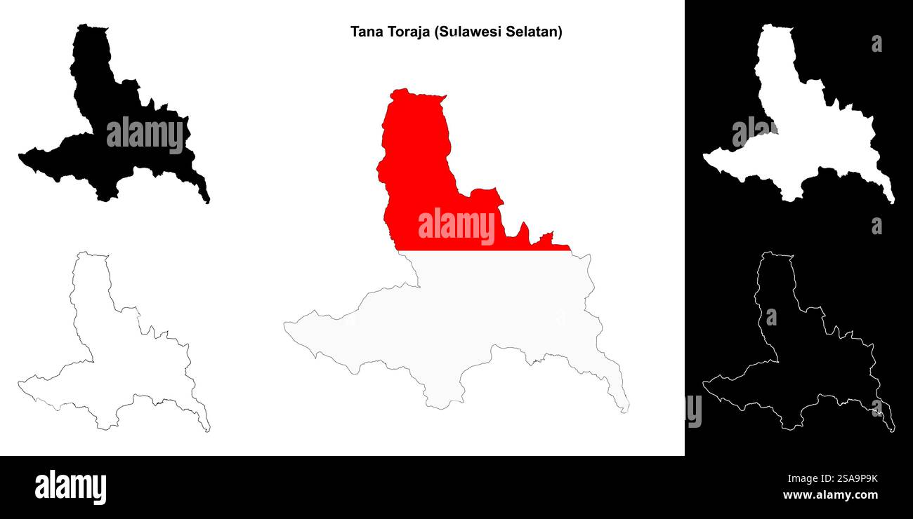 Blank tana toraja map hi-res stock photography and images - Alamy