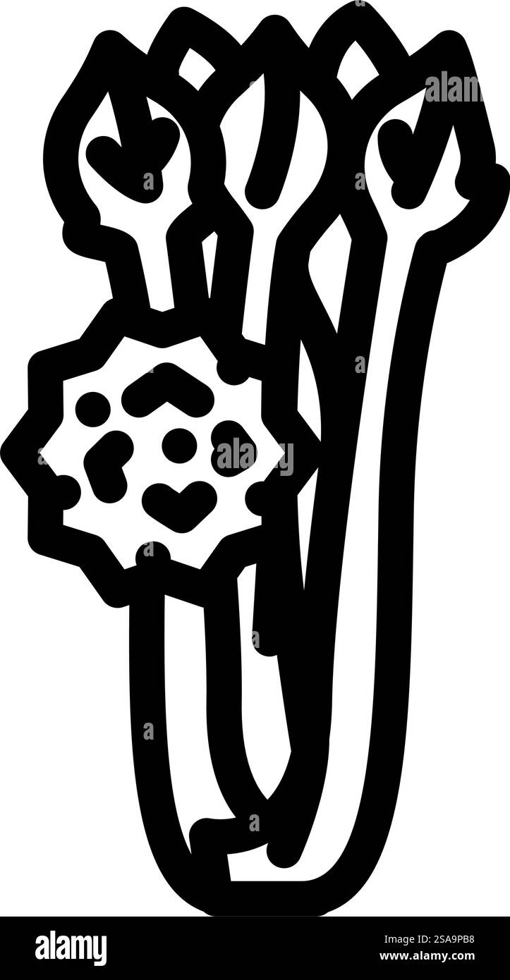 celery allergen free product food line icon vector. celery allergen ...