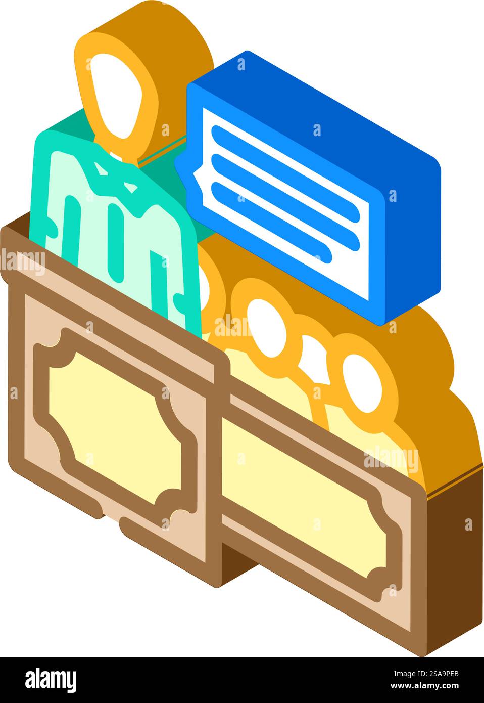 testimonial evidence crime isometric icon vector. testimonial evidence ...