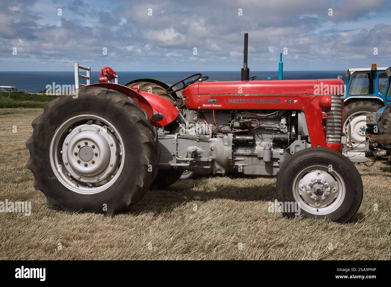 Restored Massey Ferguson 65 farm tractor Stock Photo - Alamy