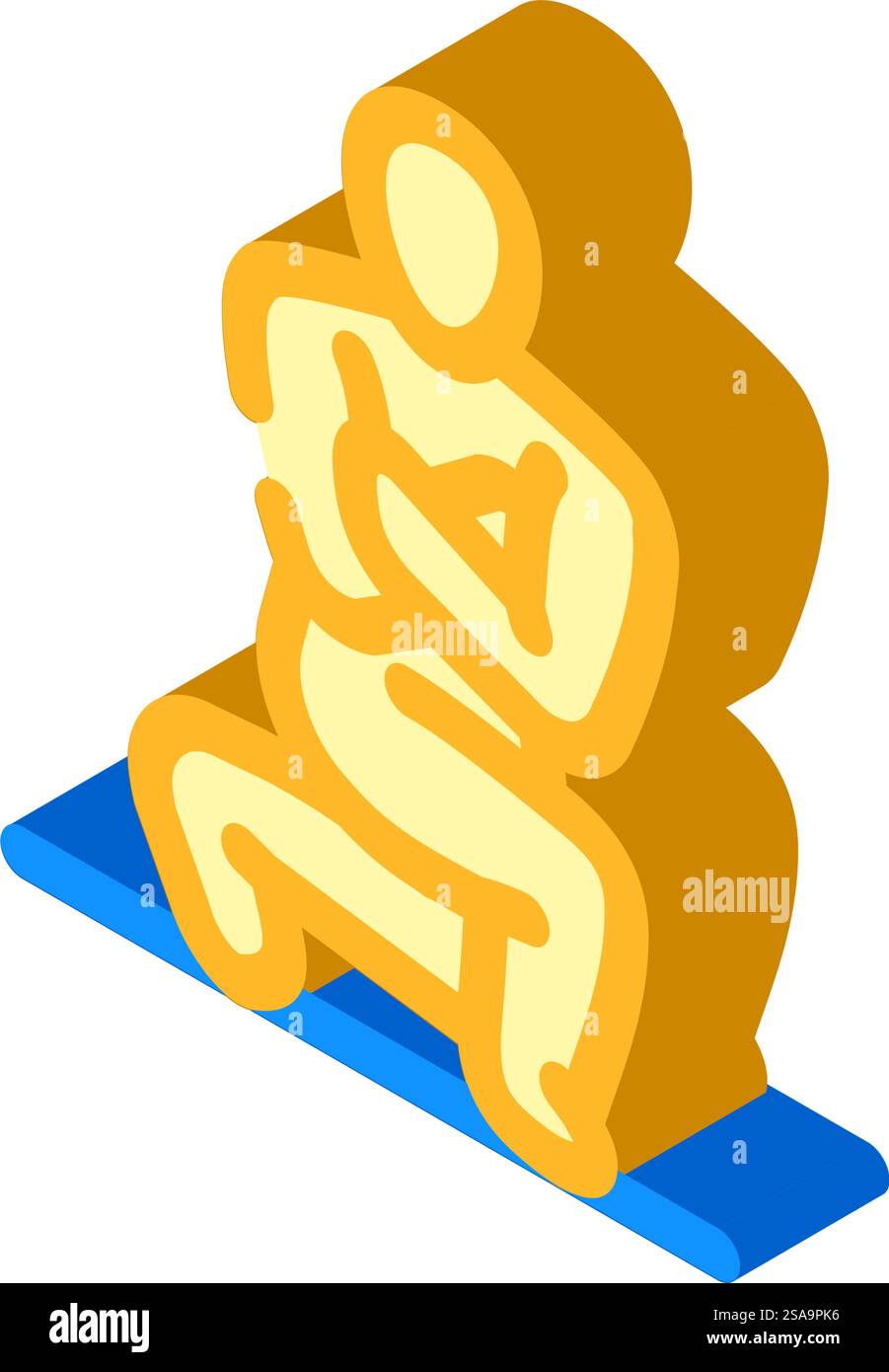 upright rows fitness exercise arm isometric icon vector. upright rows ...