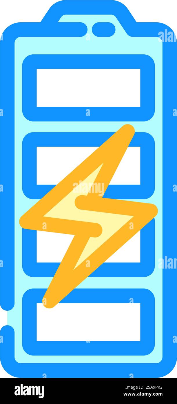 pre charged label product caution color icon vector. pre charged label ...