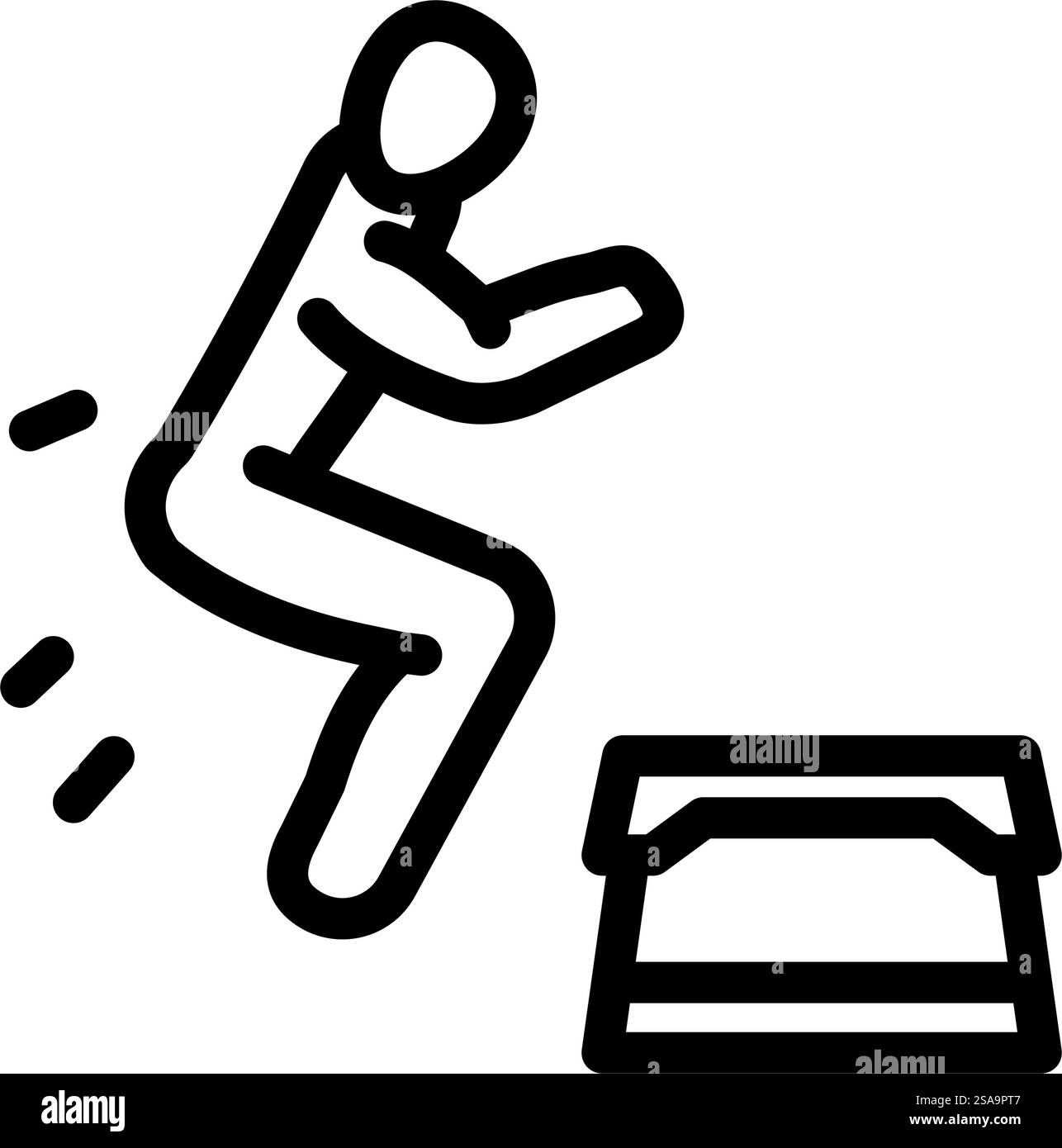 dumbbell kickbacks fitness exercise arm line icon vector. dumbbell ...